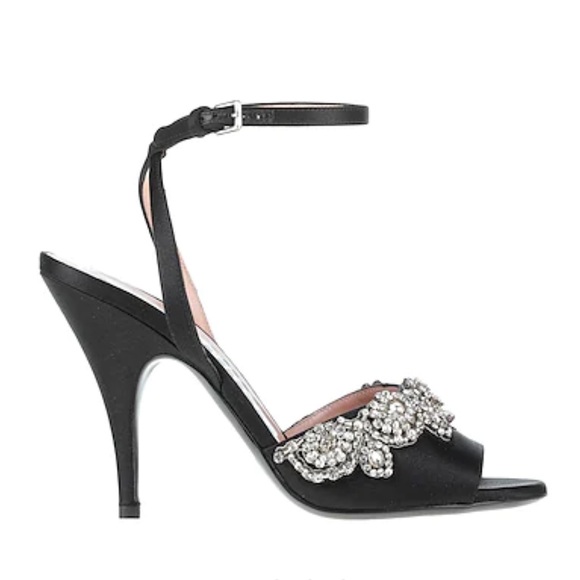Moschino | Shoes | Moschino Embellished Sandals Heels 39 | Poshmark